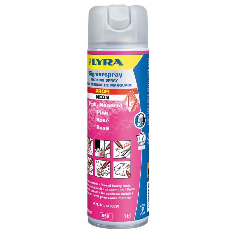 Märkspray/Signalspray/Sprayfärg Lyra Profi 4180, 500ml, Rosa ...